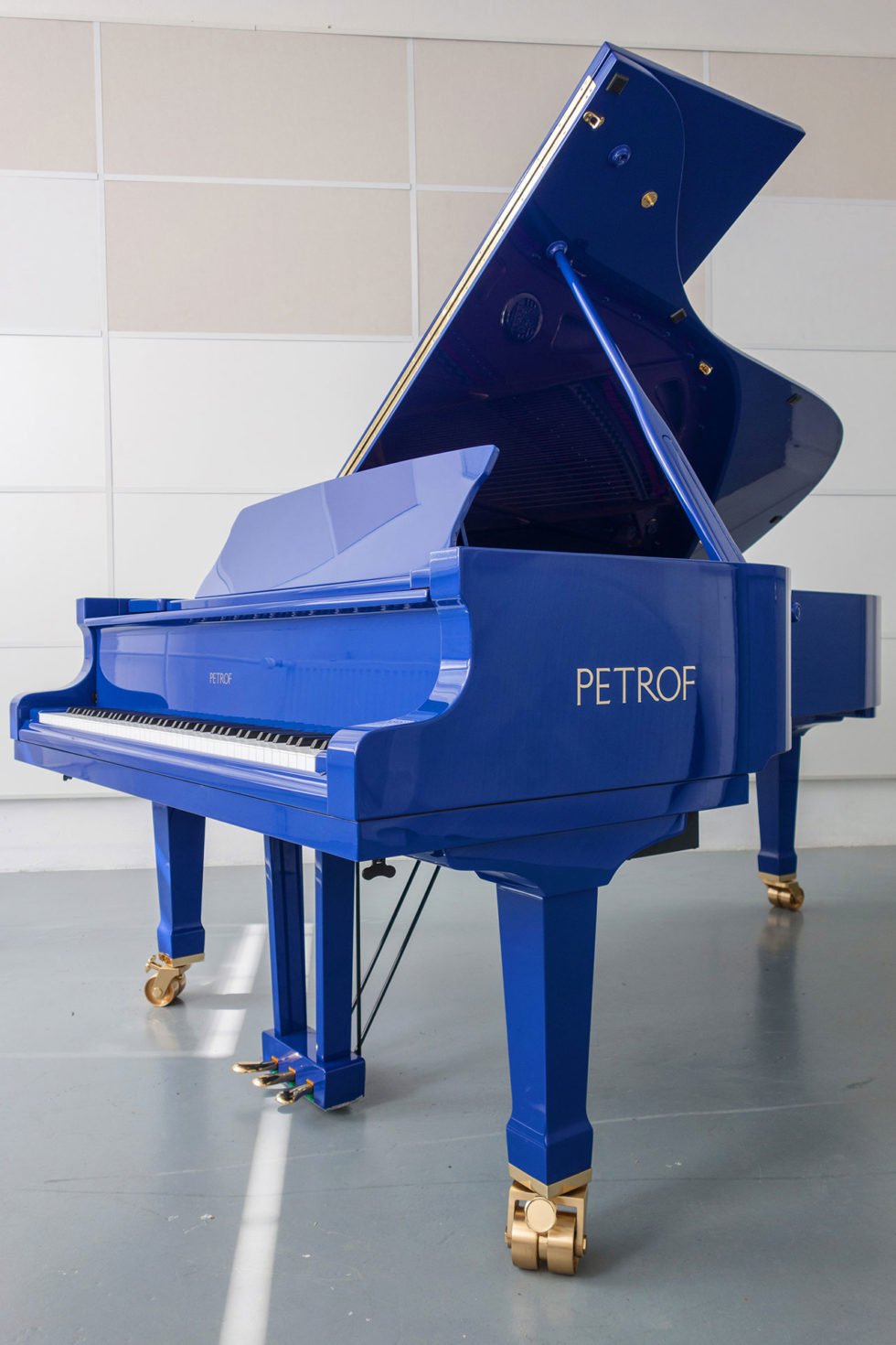 Blue Grand Piano - Rosario Pianos
